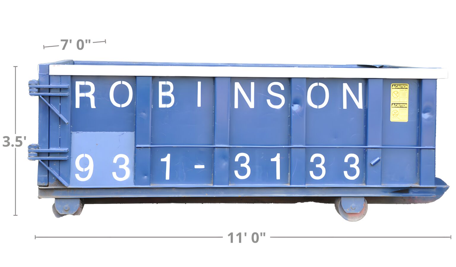 8 Yard Dumpsters - Robinson Waste | Dumpsters | Portable Toilets